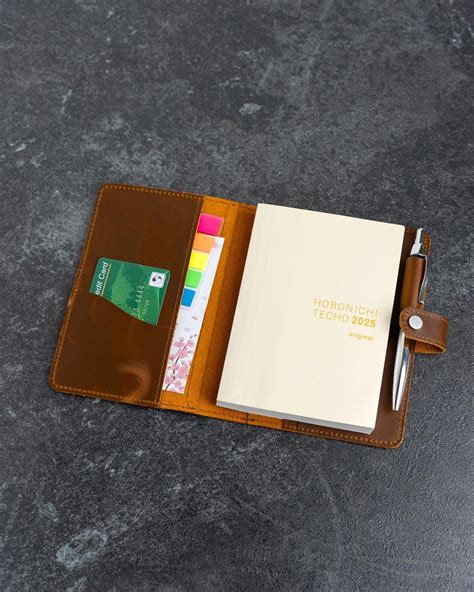 Personalized Leather A6 Planner Cover Hobonichi Techo Journal Sleeve