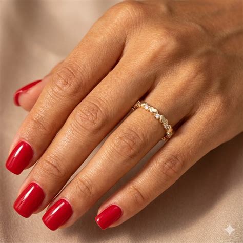 Gold Filled Oro Laminado Geneva Heart Eternity Cz Ring Kuania