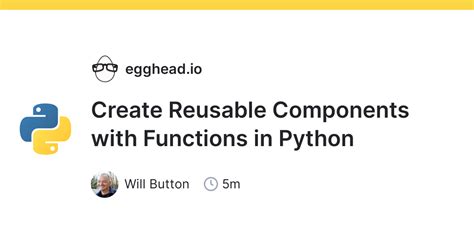 Create Reusable Components With Functions In Python