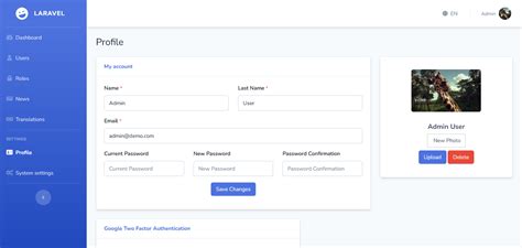 github viskas laravel admin starter
