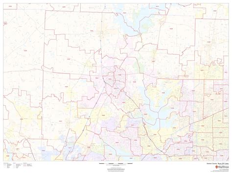 Denton County Texas Zip Codes Map