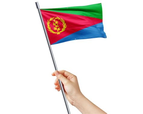 Premium Ai Image Eritrean Flag Waving In Hands Showing Symbol Of Independence National