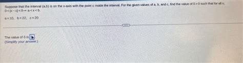 Solved Suppose That The Interval A B Is On The X Axis With Chegg Com