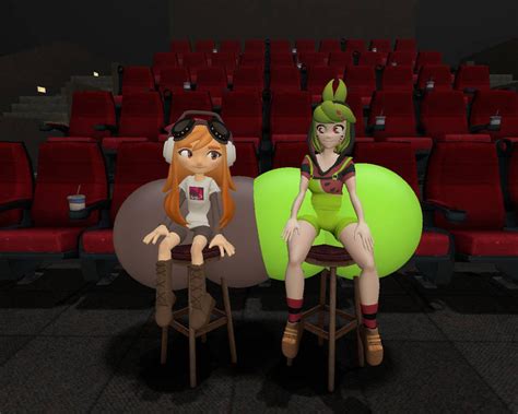 Meggy And Melony Watching A Movie By Sorandism On Deviantart