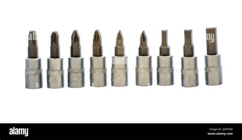Image Of A Head Screwdriver Bit On A Socket Wrench Stock Photo Alamy