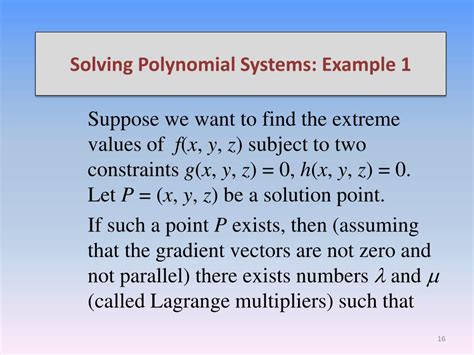PPT Solving Polynomial Systems With Nspire CAS PowerPoint Presentation ID
