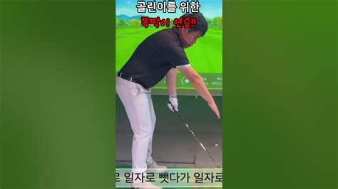 골프레슨 골린이를 위한 똑딱이 자세배우기골프초보레슨 골프똑딱이 Youtube