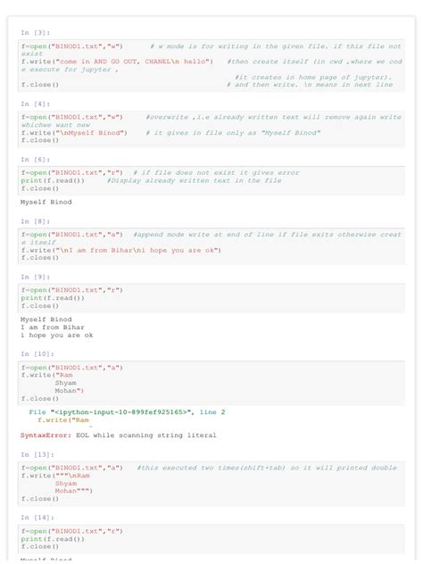 F F Write Myself Binod Pdf Text File Integer Computer Science