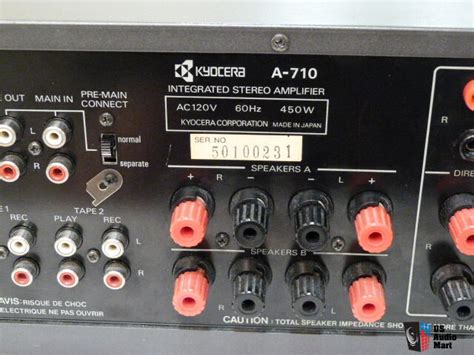 Kyocera A 710 Integrated Amplifier 100WPC Photo 2343691 US Audio Mart