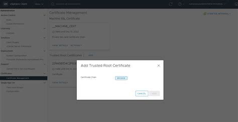 Vcenter Custom Certificates Weavs Workshop