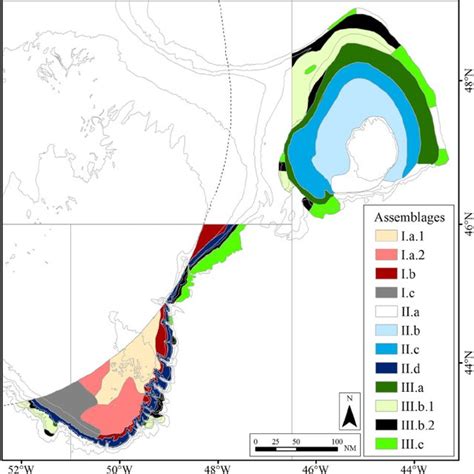 Map Showing The Locations Of Grand Bank Flemish Cap Fc And Flemish Download Scientific