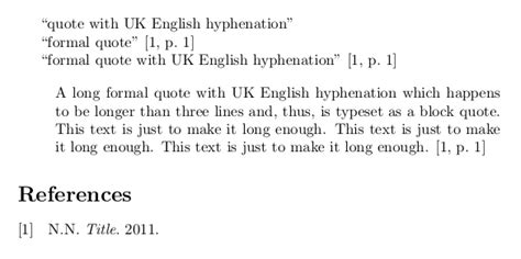 Punctuation Whats The Advantage Of Using Csquotes Over Using An