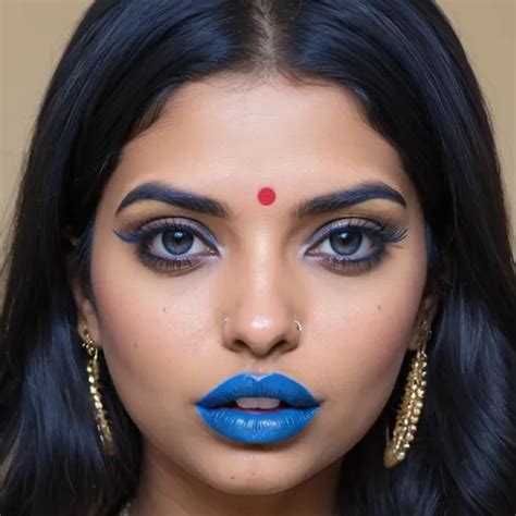 Ash Sarkar Bimbo Hypnotic Blue Lips