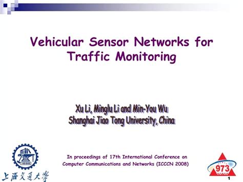 Ppt Efficient Traffic Monitoring Using Vehicular Sensor Networks
