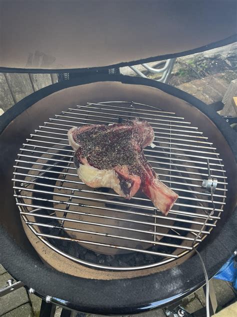 First Bone In Rib Eye On The Aldi Kamado Success Rukbbq