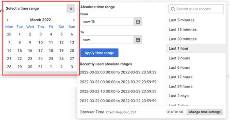 Grafana Ui The Curent Date Is Not Highlighted Within The Date Picker Issue Grafana