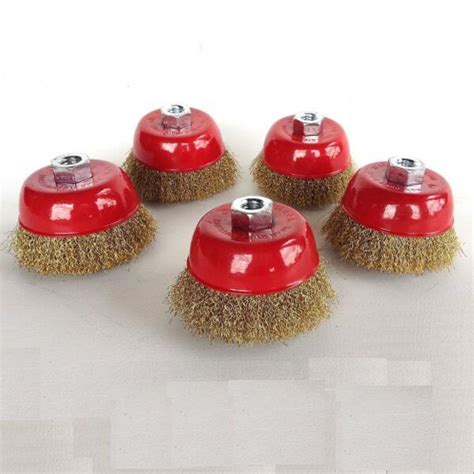 75mm Od Brass Wire Cup Brush Grinder Wire Cup Brush For Removal Rust