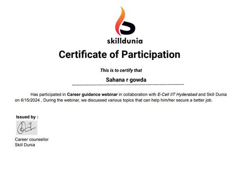 Sahana R Gowda On Linkedin Careergrowth Webinar Lifelonglearning Skilldunia Iithyderabad…