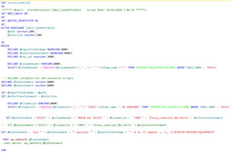 sql como puedo exportar datos de una tabla separados por en vez de
