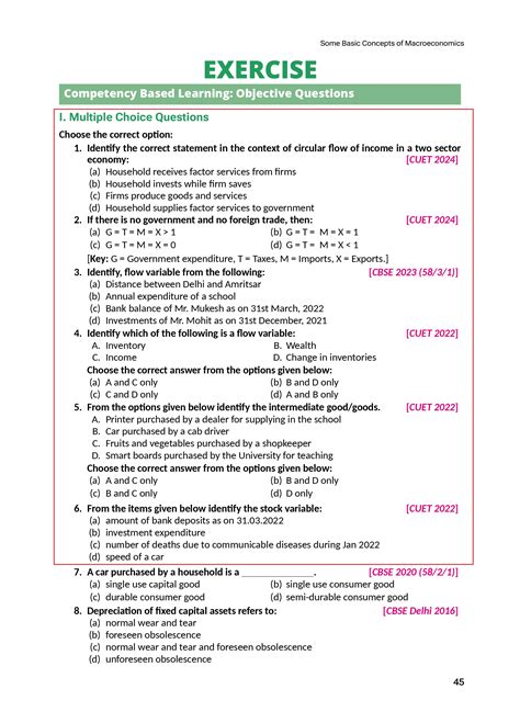 Introductory Macroeconomics For Class 12 Cbse Ncert Solved Exami