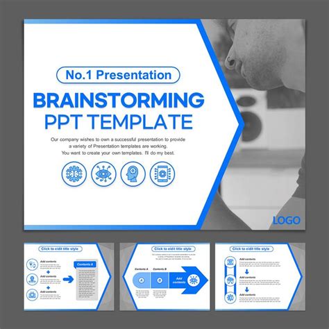 아이디어 브레인스토밍 회의 Ppt 템플릿 템플릿 아이디어 프레젠테이션 레이아웃