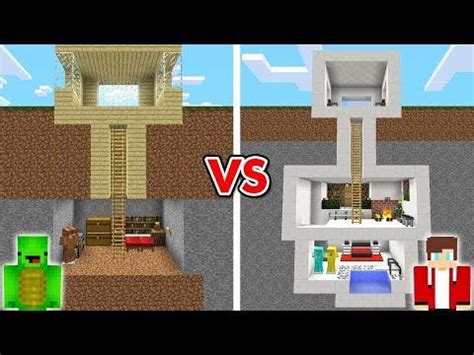 Minecraft NOOB vs PRO MODERN SECRET BASE BUILD CHALLENGE YouTube マインクラフト 地下 対決