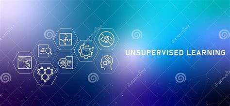Unsupervised Learning Gradient Header Cognitive Thinking Machine Smart ...