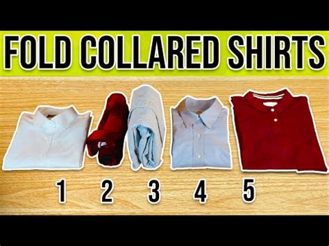 5 Clever Ways To Fold Collared Shirts Fast And Small Photos Video