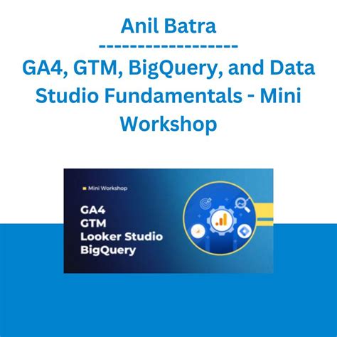 Anil Batra GA4 GTM BigQuery And Data Studio Fundamentals Mini