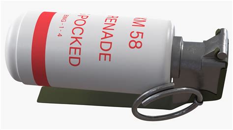 Xm58 Riot Control Cs Grenade 3d Model 29 Usdz 3ds Blend C4d Fbx