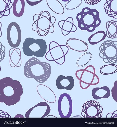 Seamless Abstract Geometric Background With Shape Vector Image