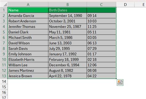 Master Your Birthday List In Excel Step By Step Guide MyExcelOnline