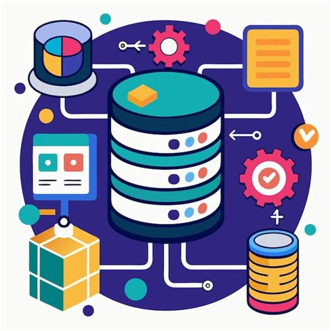 Database Digital Design Clip Art And Vector Design With A White Background Premium Ai
