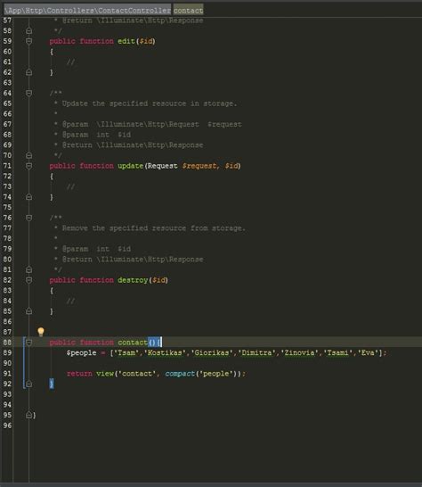 Php Undefined Variable People Laravel Stack Overflow