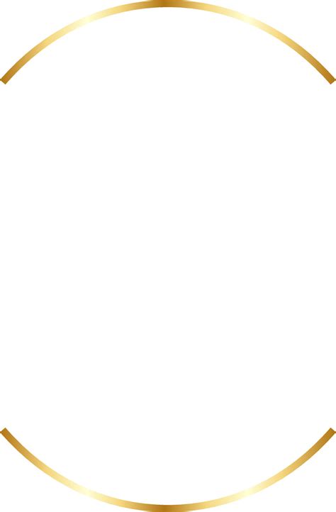 Double Semi Circle Gold Border Frame Vector 12725127 Vector Art At Vecteezy