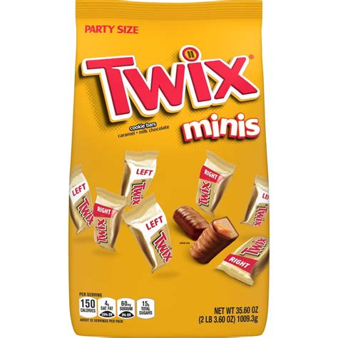 Twix Caramel Minis Size Chocolate Cookie Bar Candy Bag 356 Oz 95