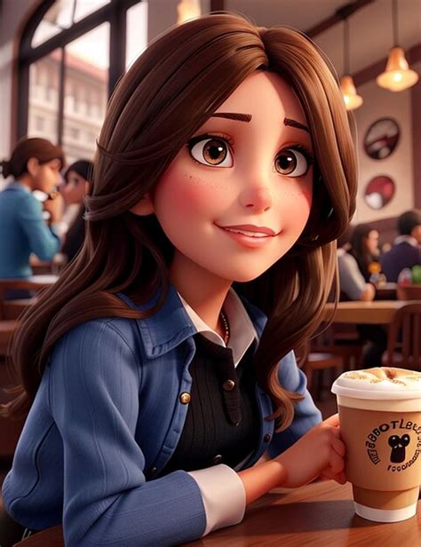 Premium Ai Image Beautiful Girl Drinking Coffee