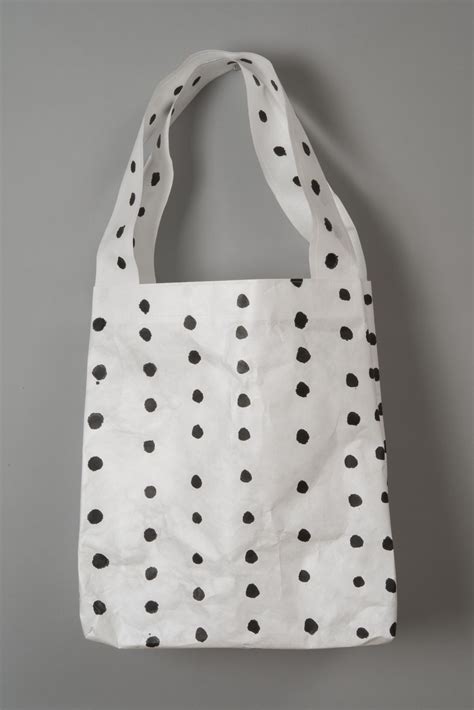 Tyvek Tote Bag With Polka Dots