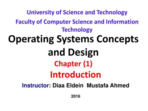 Ppt Operating Systems Concepts And Design Chapter 1 Introduction Powerpoint Presentation