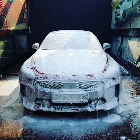 모빌팡 가이드 예쁜 차는 세차 할때 기분이 좋아짐 세차 세차스타그램 스팅어 Gt 차스타그램