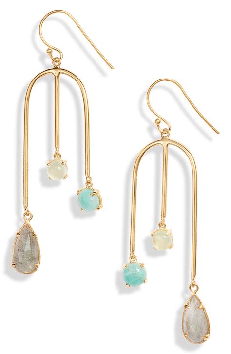 Argento Vivo Sterling Silver Argento Vivo Semiprecious Stone Drop