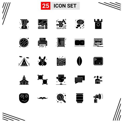 Set Of 25 Modern Ui Icons Symbols Signs For Ancient Love Pc Heart