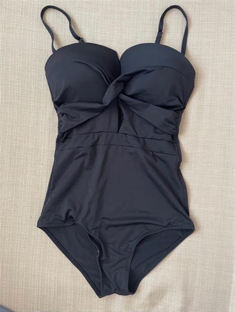One Piece Black Swimsuit On Carousell