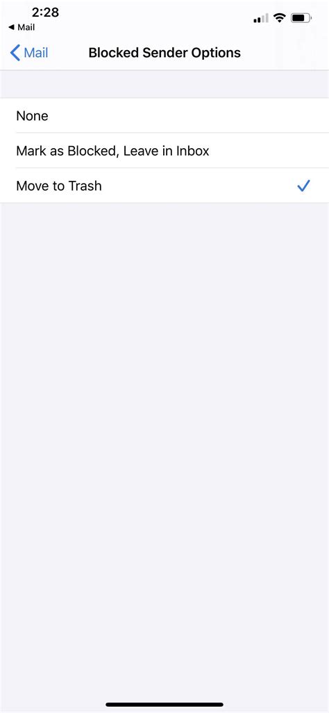 Block Contacts Spam Unknown Senders In IOS S Mail App So Incoming Emails Go Straight To