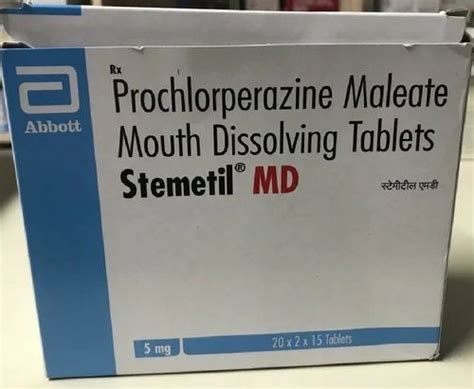 Stemetil Md Tablet Prochlorperazine 5mg At ₹ 170 Stripe