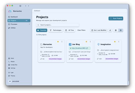 Barnacles App A Desktop App For Developers