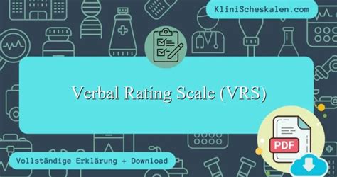 Verbal Rating Scale Vrs Komplette Erklärung Pdf Ressourcen