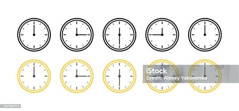 시계 컬렉션 아이콘입니다 선형 및 플랫 스타일 벡터 아이콘 경영자에 대한 스톡 벡터 아트 및 기타 이미지 경영자 기어 기계 부분 놀이 Istock