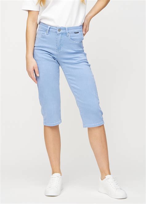 Skies™ Regular Capris Light Blue Women Perfect Jeans