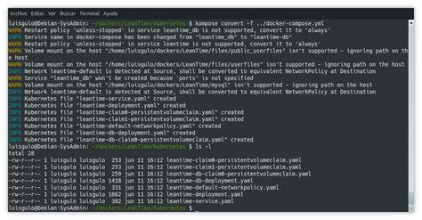Kompose Convertir De Docker A Kubernetesopenshift